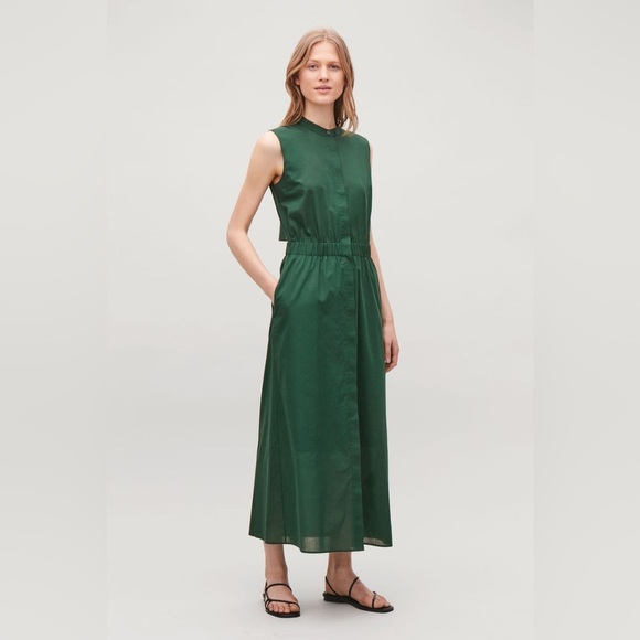 COS | Dresses | Cos Long Openedback Shirt Dress | Poshmark